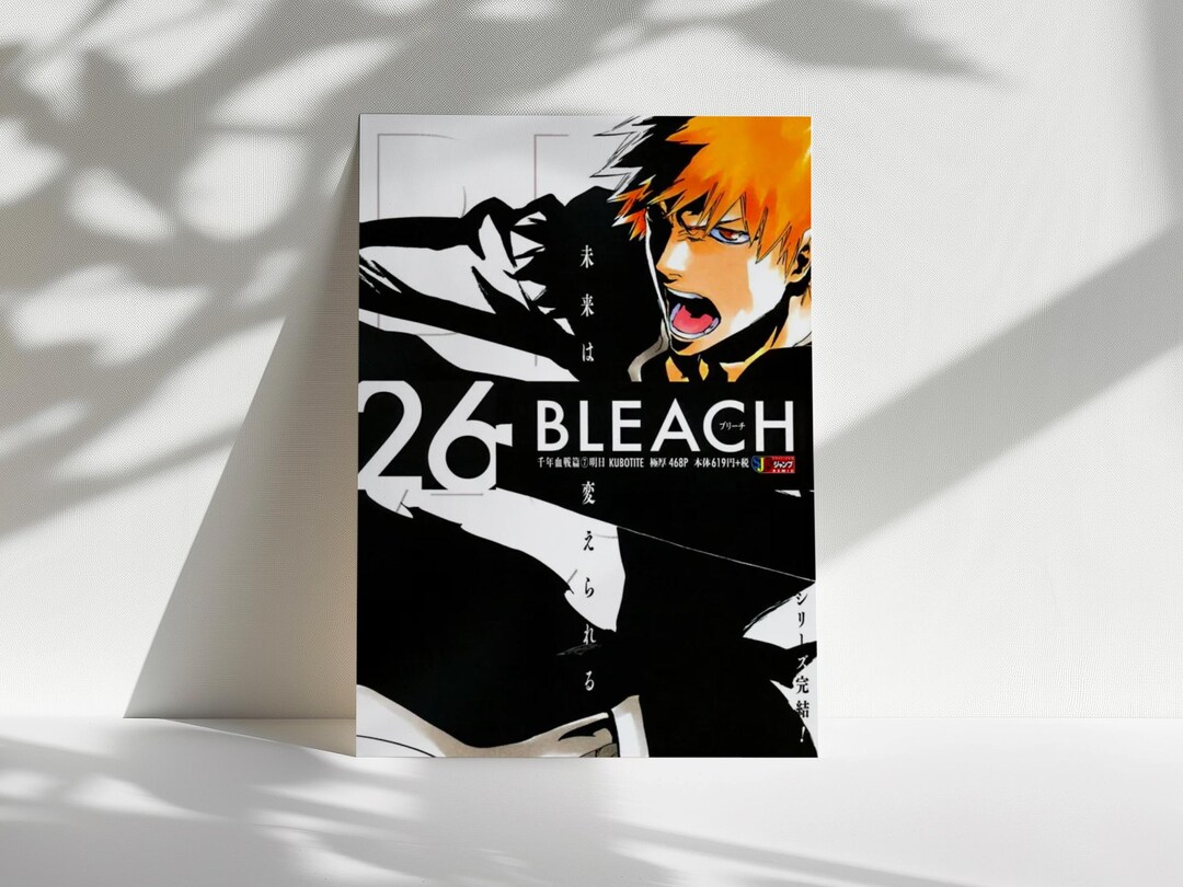 Ichigo Kurosaki Poster, Bleach Anime Wall Art, Ichigo Print, Manga ...