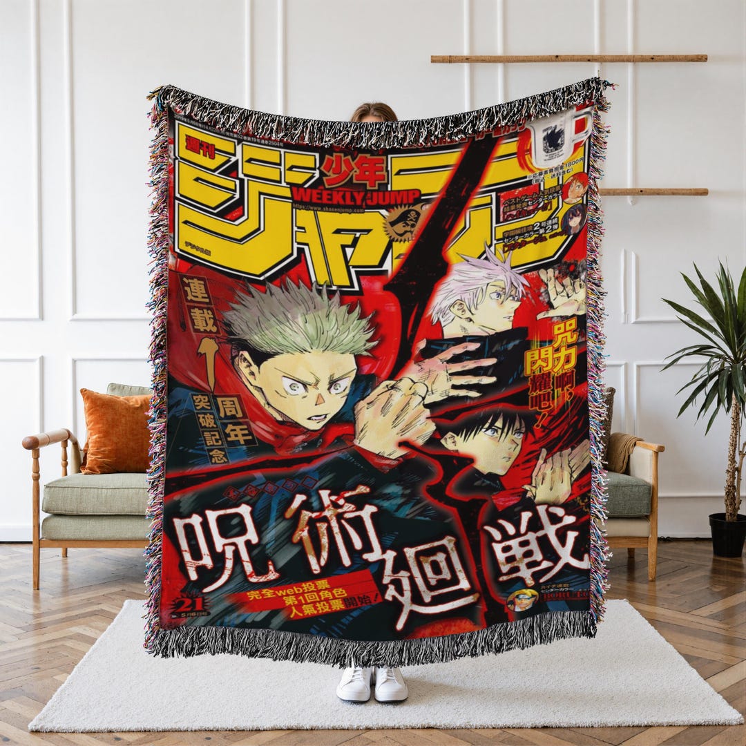 Jujutsu Kaisen Woven Tapestry, Anime Wall Hanging for JJK Fans, Gojo ...