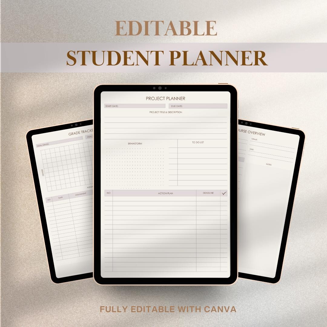Student Planner PDF – Printable, Digital - Etsy Australia