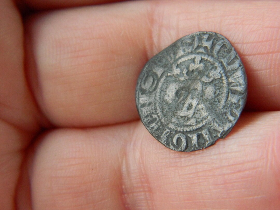 Unresearched Medieval Hammered Silver Long Cross Penny Coin Canterbury ...