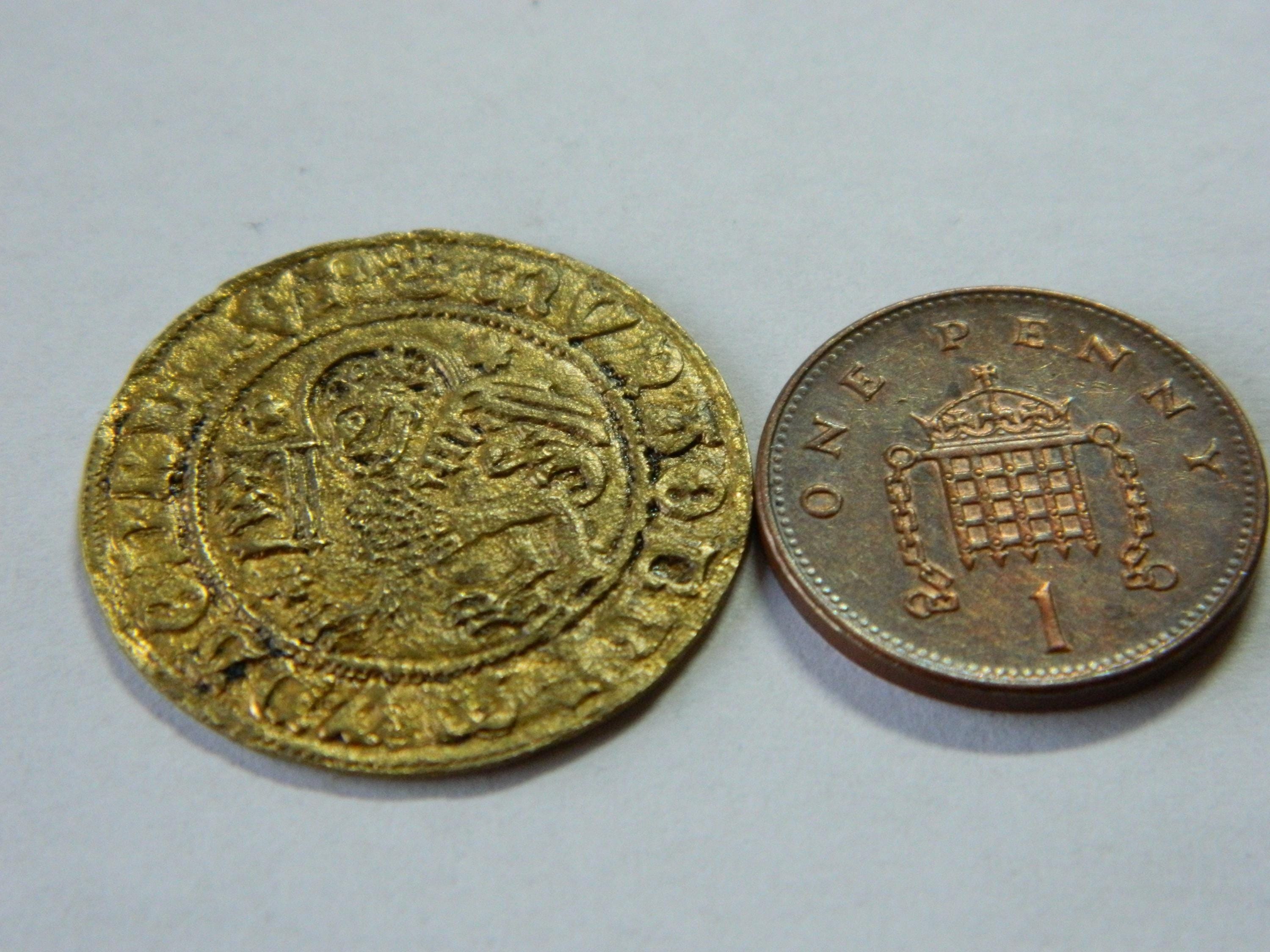 Rare Medieval Bronze Jetton of St Mark ( Lion Holding Bible ) a ...