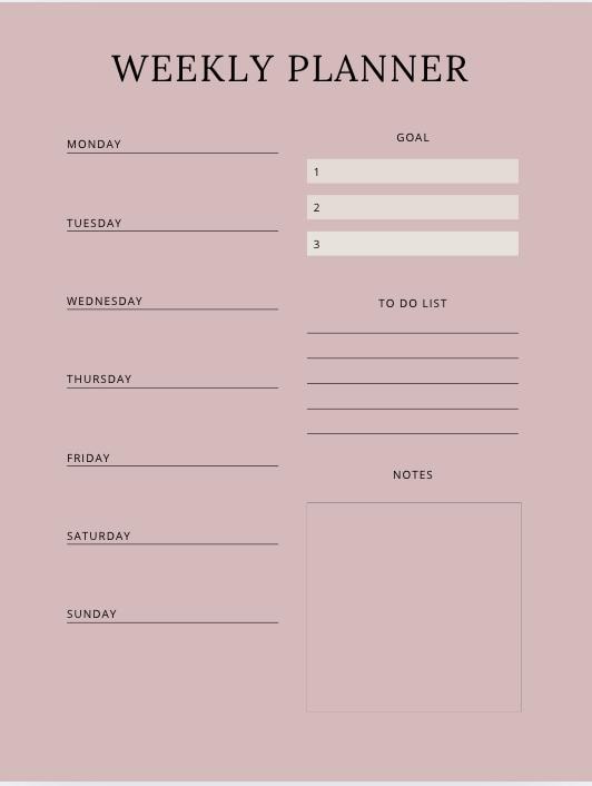 3 Month Life Planner - Etsy
