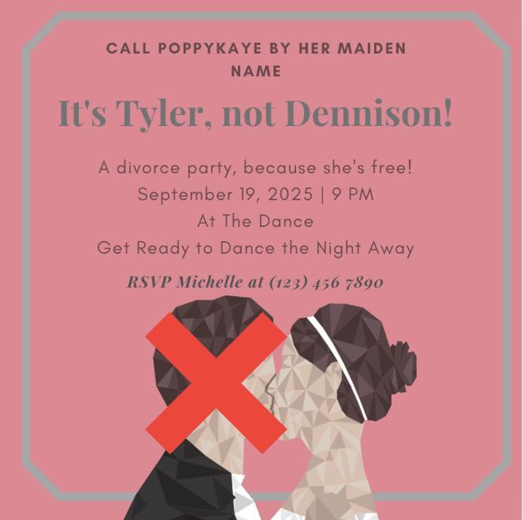 Editable Animated Divorce Party Invitation | Printable + Digital ...