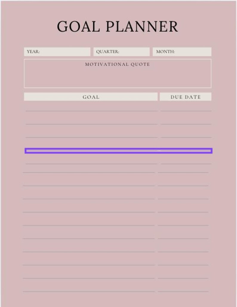 3 Month Life Planner - Etsy