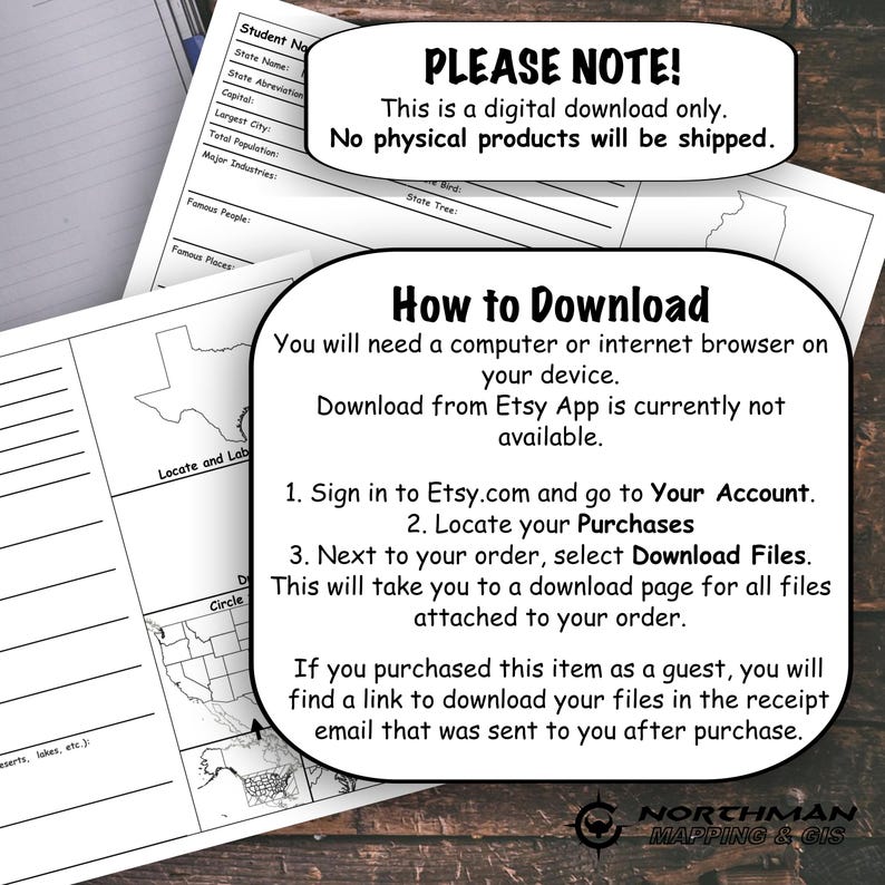 USA Printable Map Activity Sheets | Homeschool Learning Worksheets | 50 ...