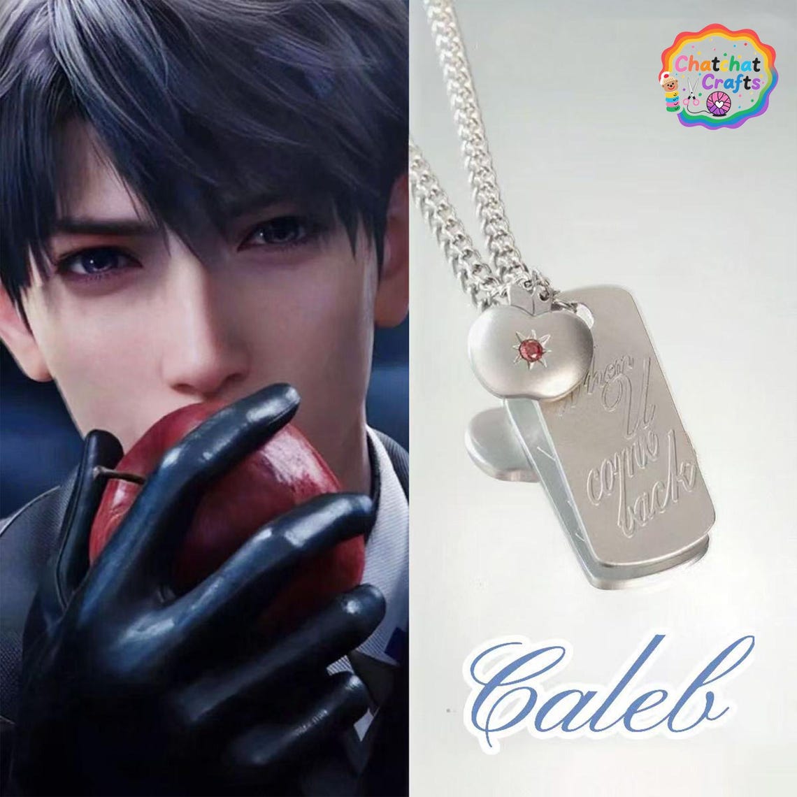 Love and Deepspace Caleb When U Come Back Pendant,caleb Necklace,caleb ...