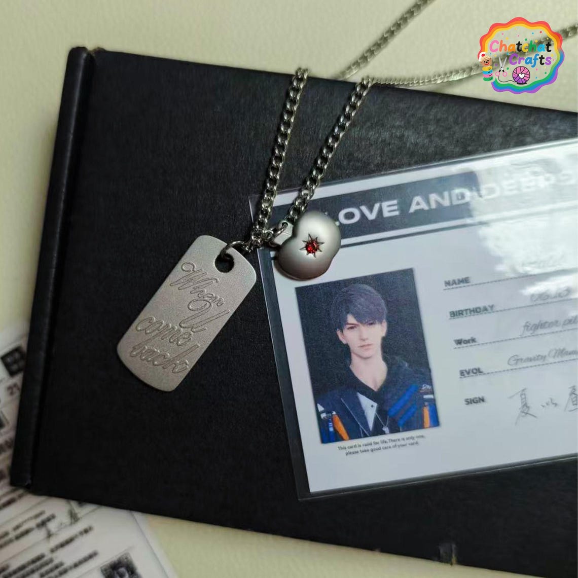 Love and Deepspace Caleb When U Come Back Pendant,caleb Necklace,caleb ...