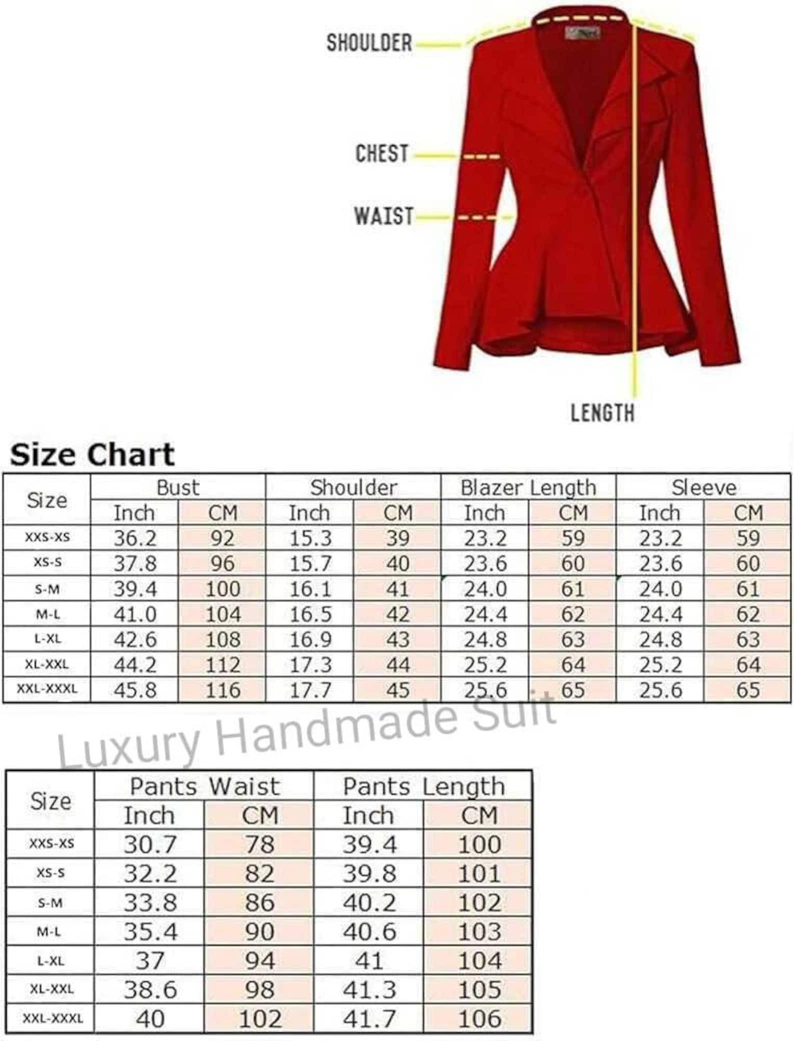 Red & Black Designer Blazer: Women's Catwalk Jacket - Etsy