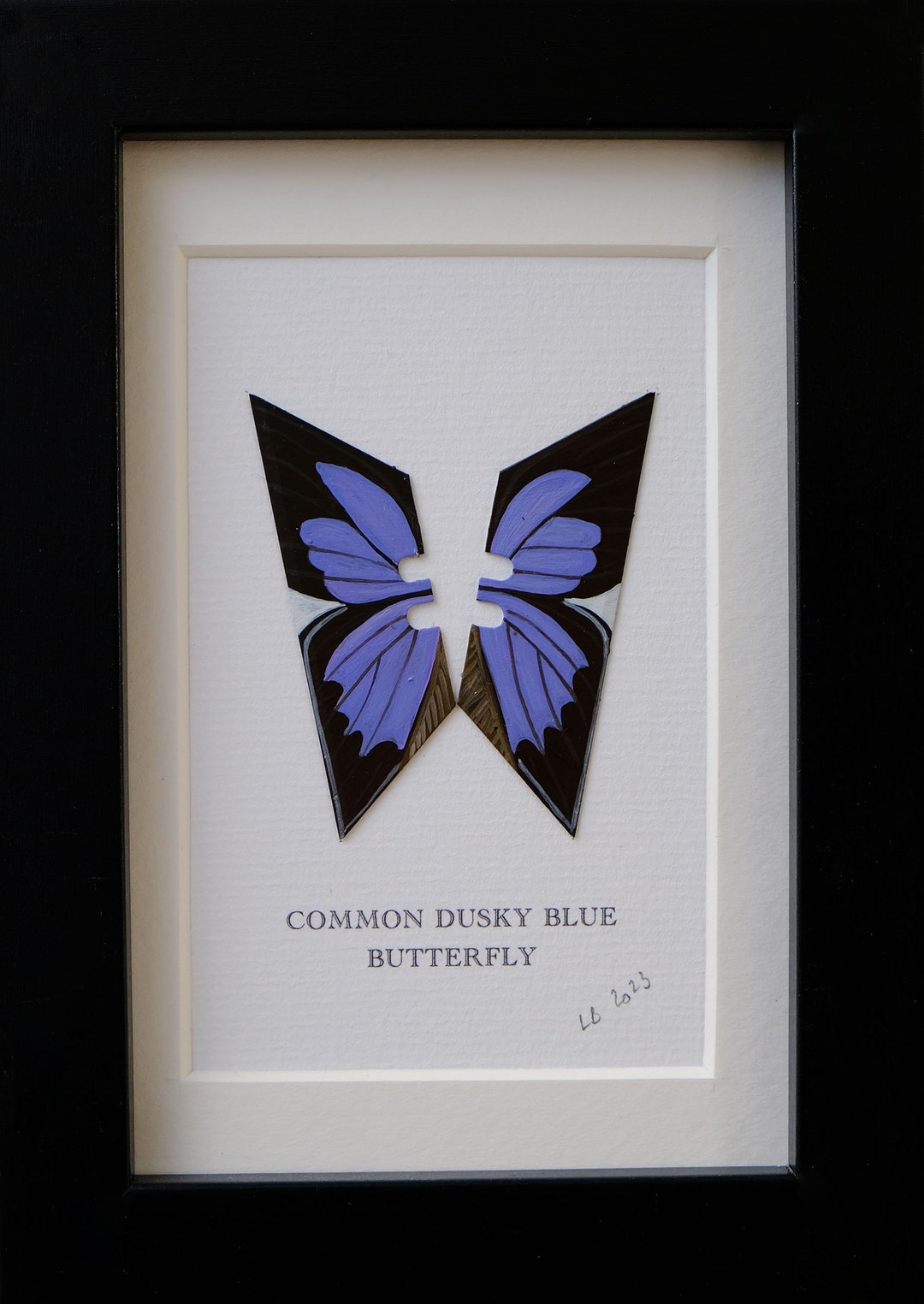 Common Dusky Blue Butterfly - Etsy