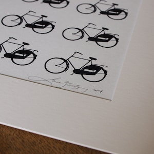 On Your Bike Handprinted Screen Print - Etsy