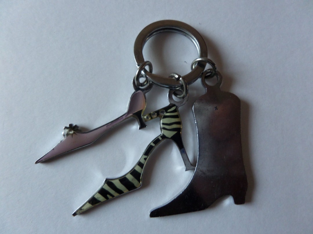 RETRO SHOES KEYRING Set of 3 Cool Retro Boots and Shoes on Keyring - Etsy