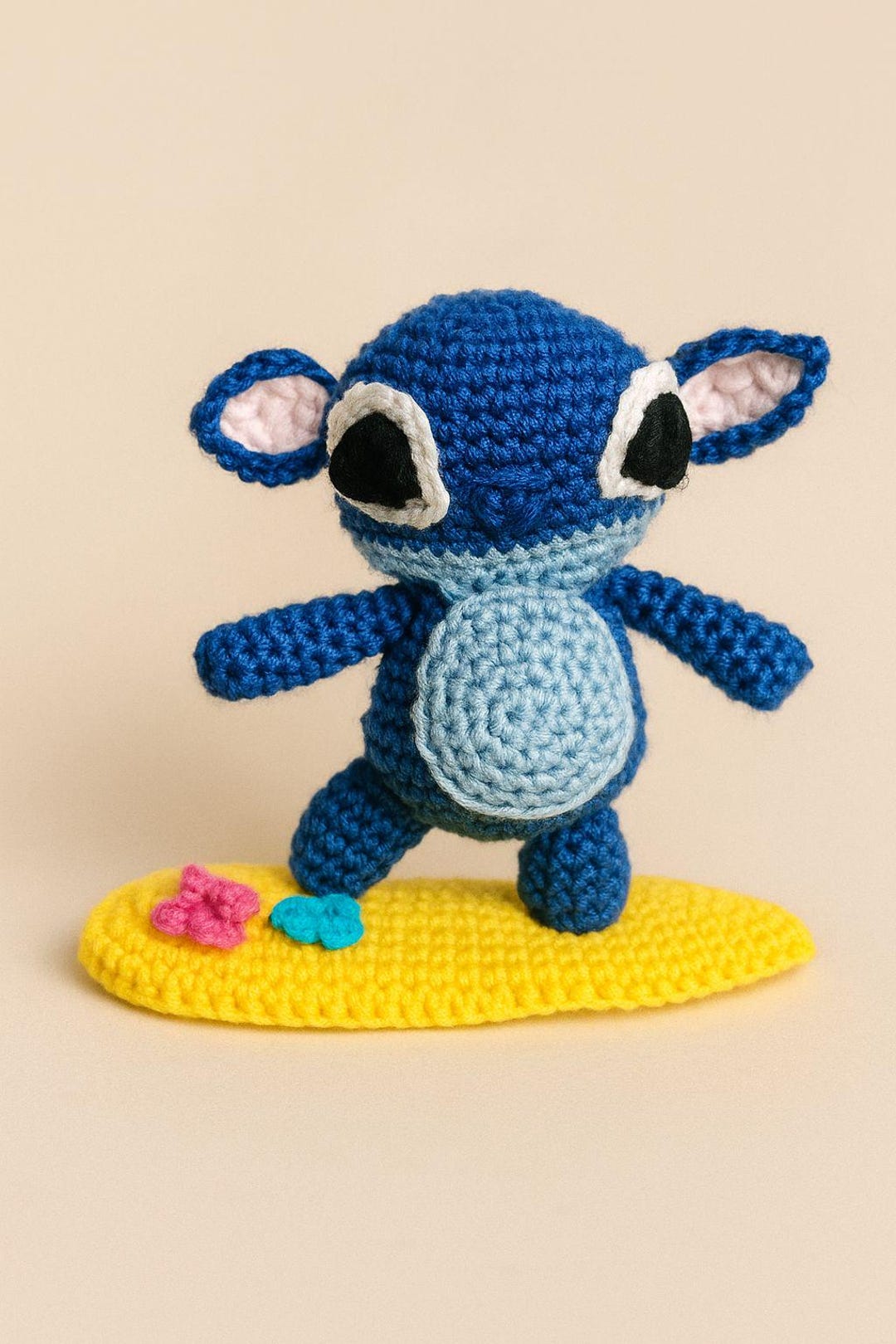 Crochet Pattern Surfing Amigurumi Alien-summer Toy With Surfboard/pdf ...