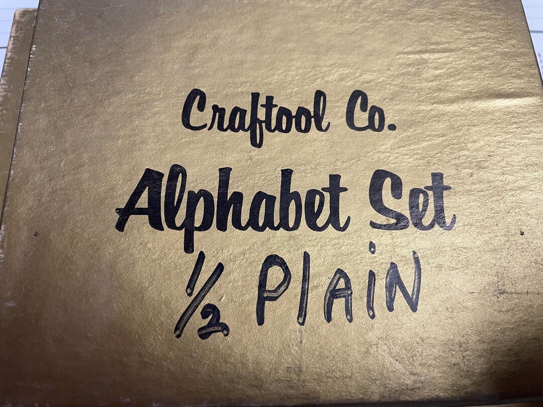 Vintage 1/2in Craftool 3-D Sheridan Style Alphabet Stamp Set - Etsy