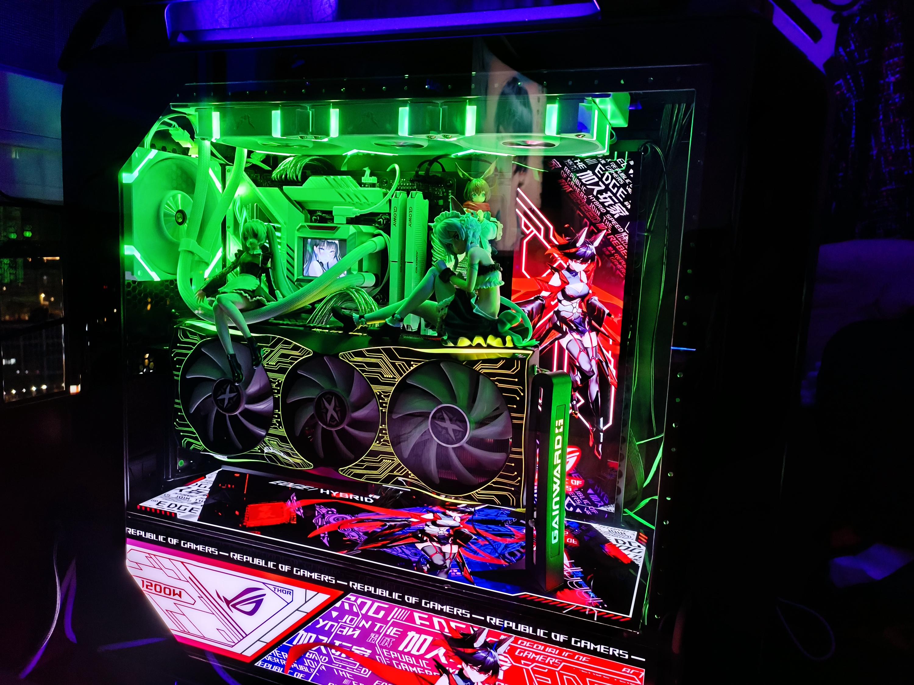 Custom Picture Gaming PC Rgb Light Board Case, ARGB Gpu Backplate, GPU ...
