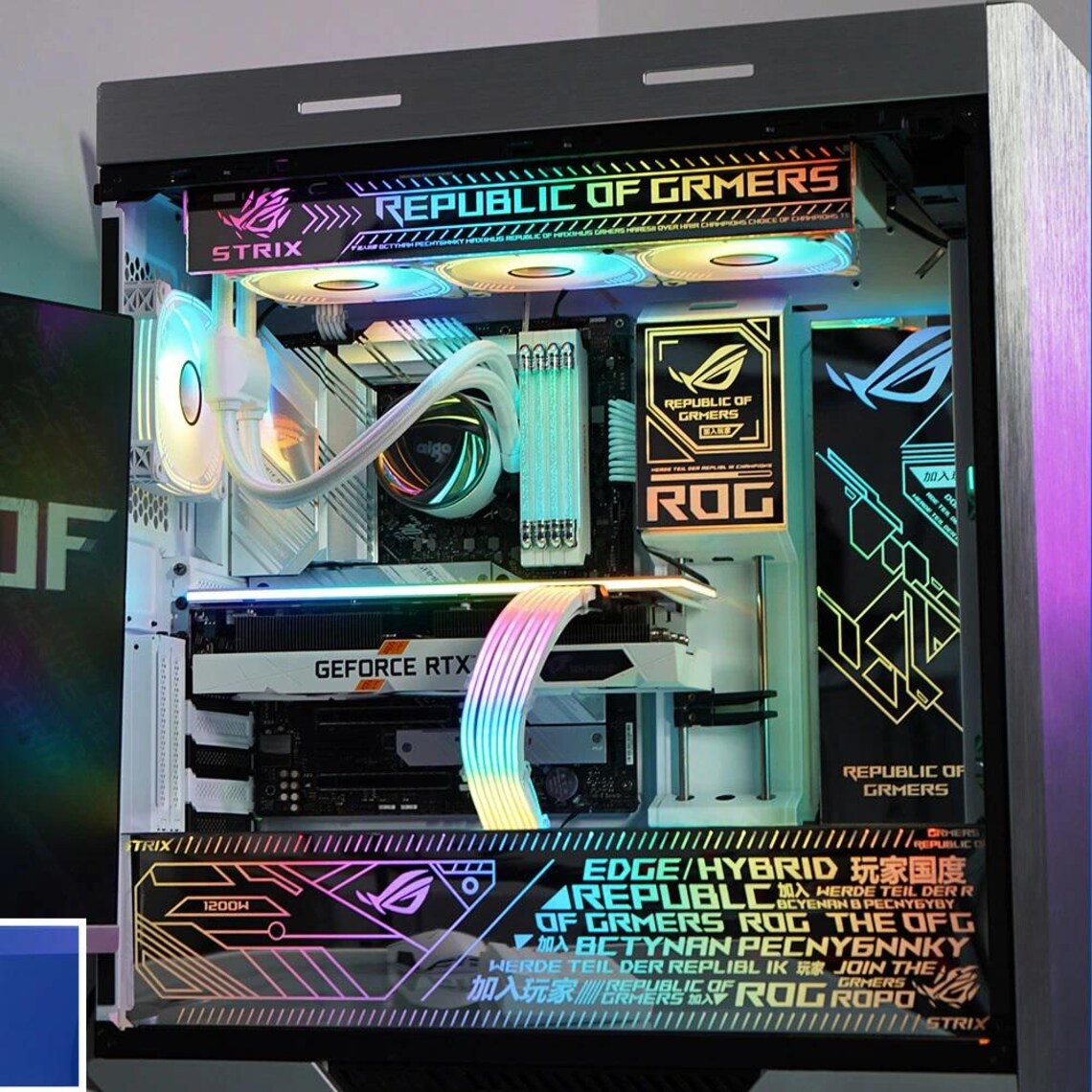 Custom Picture ARGB Mirrored Board Gaming PC Case, Mirrored Gpu ...
