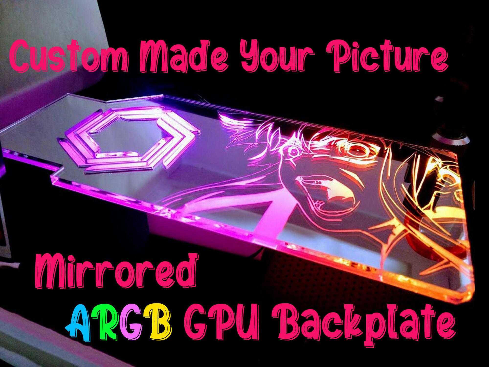 Custom ARGB Mirrored GPU Backplate, Gaming PC Light Board Decoration - Etsy