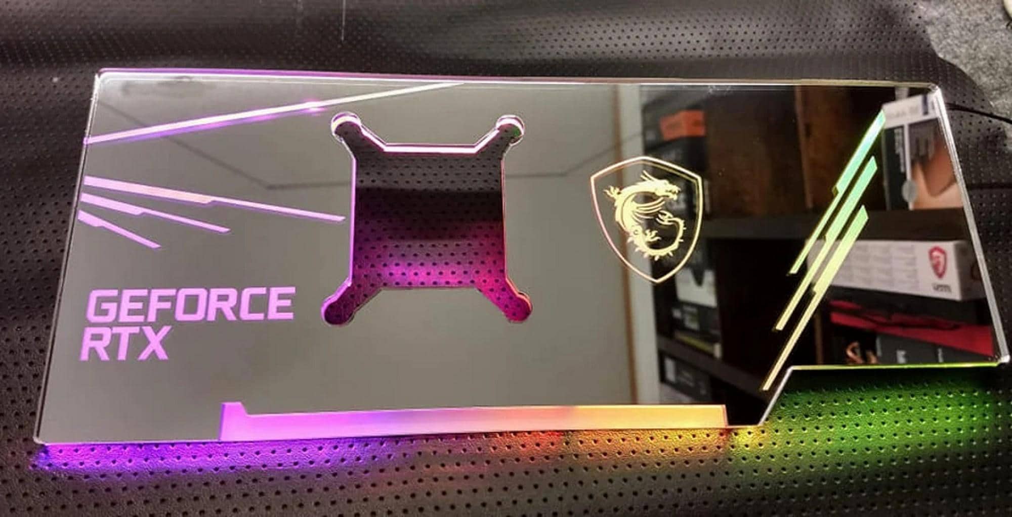Custom ARGB Mirrored GPU Backplate, Gaming PC Light Board Decoration - Etsy