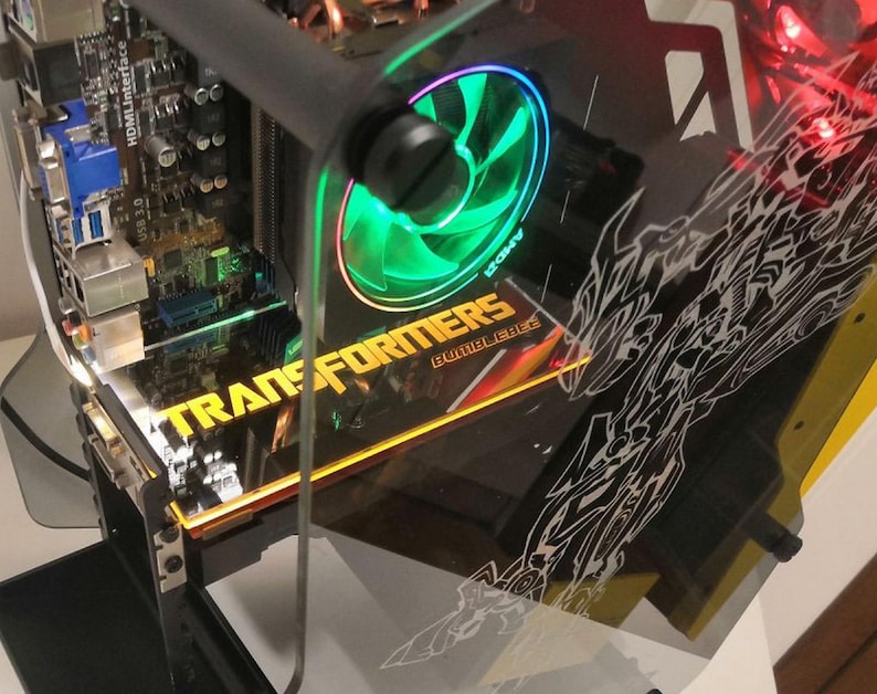 Custom ARGB Mirrored GPU Backplate, Gaming PC Light Board Decoration - Etsy