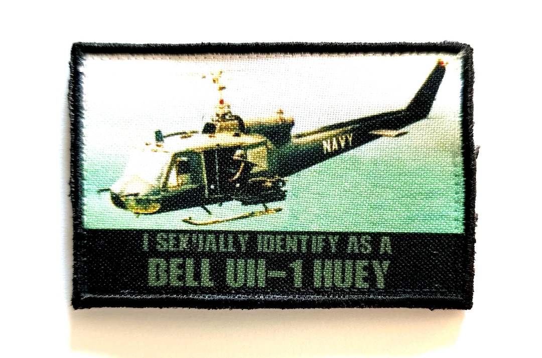 MORALE Patch 5x8 Cm "i Sexually Identify as a Bell UH-1 Huey ...