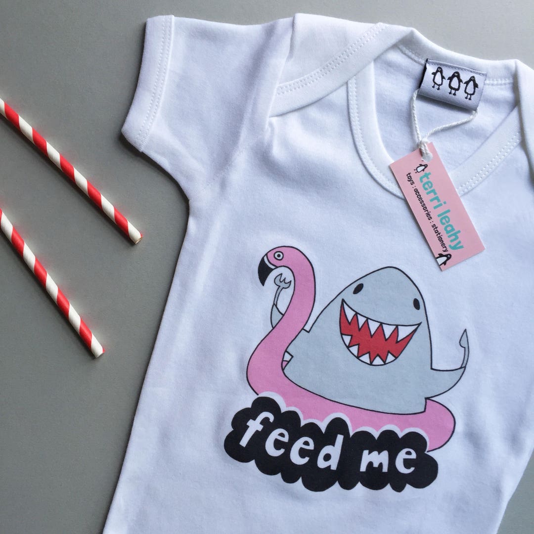Feed Me Shark Babygrow/bodysuit - Etsy