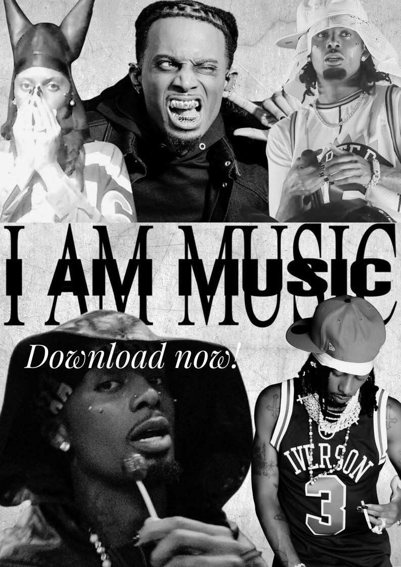 Printable Rap Poster - Playboi Carti Inspired Design - Instant Download ...