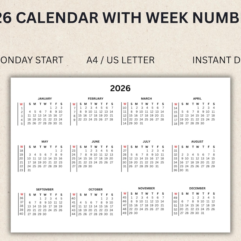 Calendar Insert Numbers - Etsy