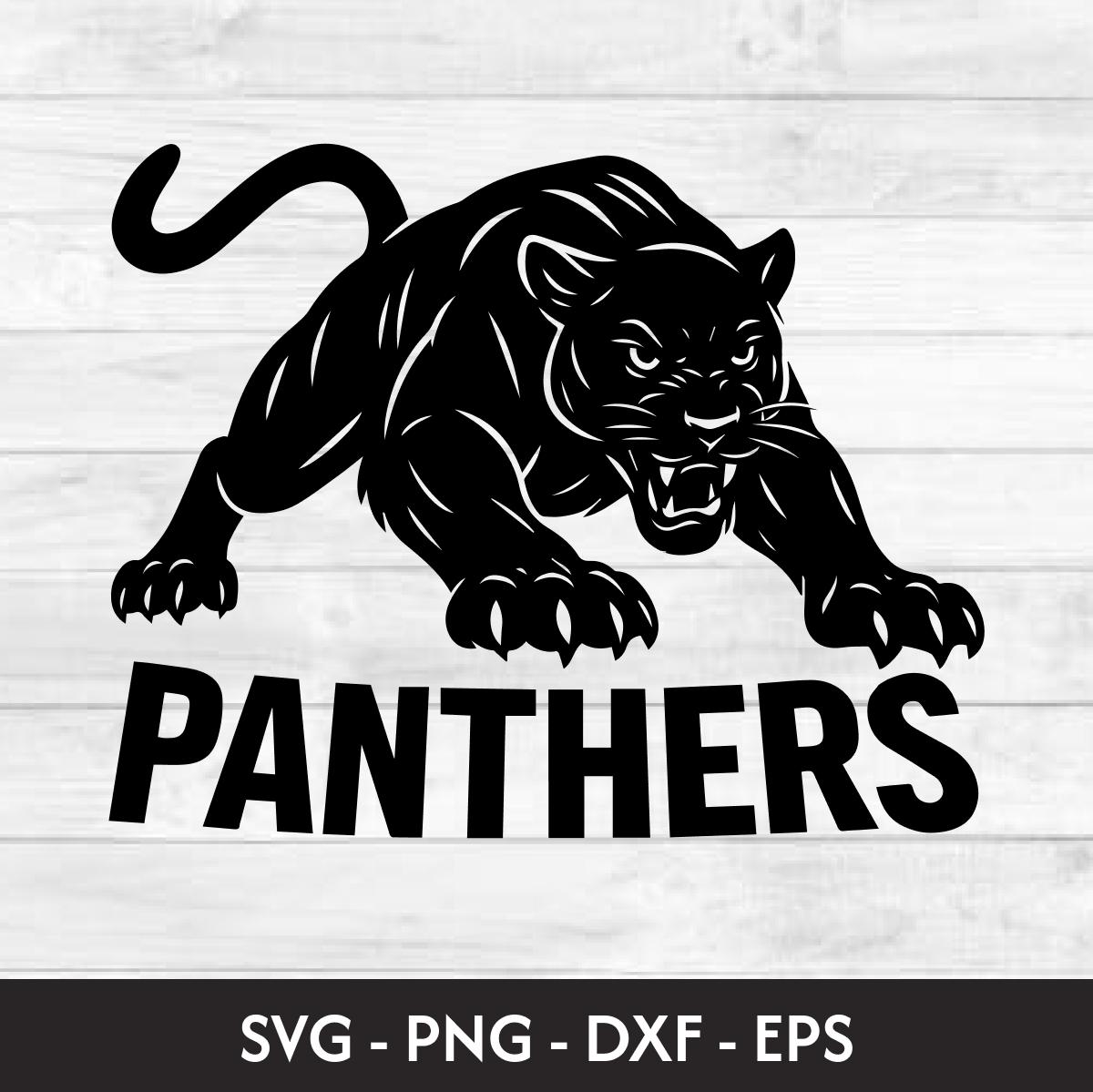 Panther Head Svg, Panthers Cricut, Panthers Mascot Svg, Panther Logo ...
