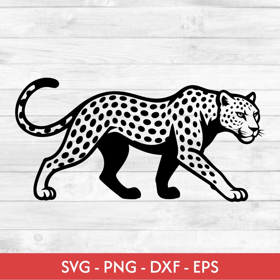 Leopard SVG File, Leopard DXF, Leopard PNG, Leopard Cricut Cut File ...