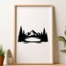 Mountain Forest Laser Cut File | Nature Scene SVG DXF (digital Download ...