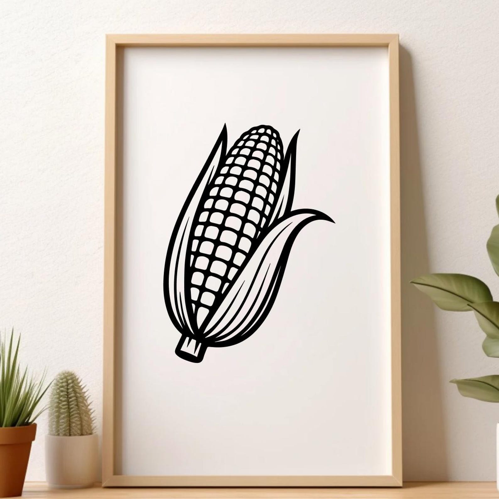 Corn SVG, Corn PNG, Corn DXF, Corn Cut File, Corn Clipart, Corn ...