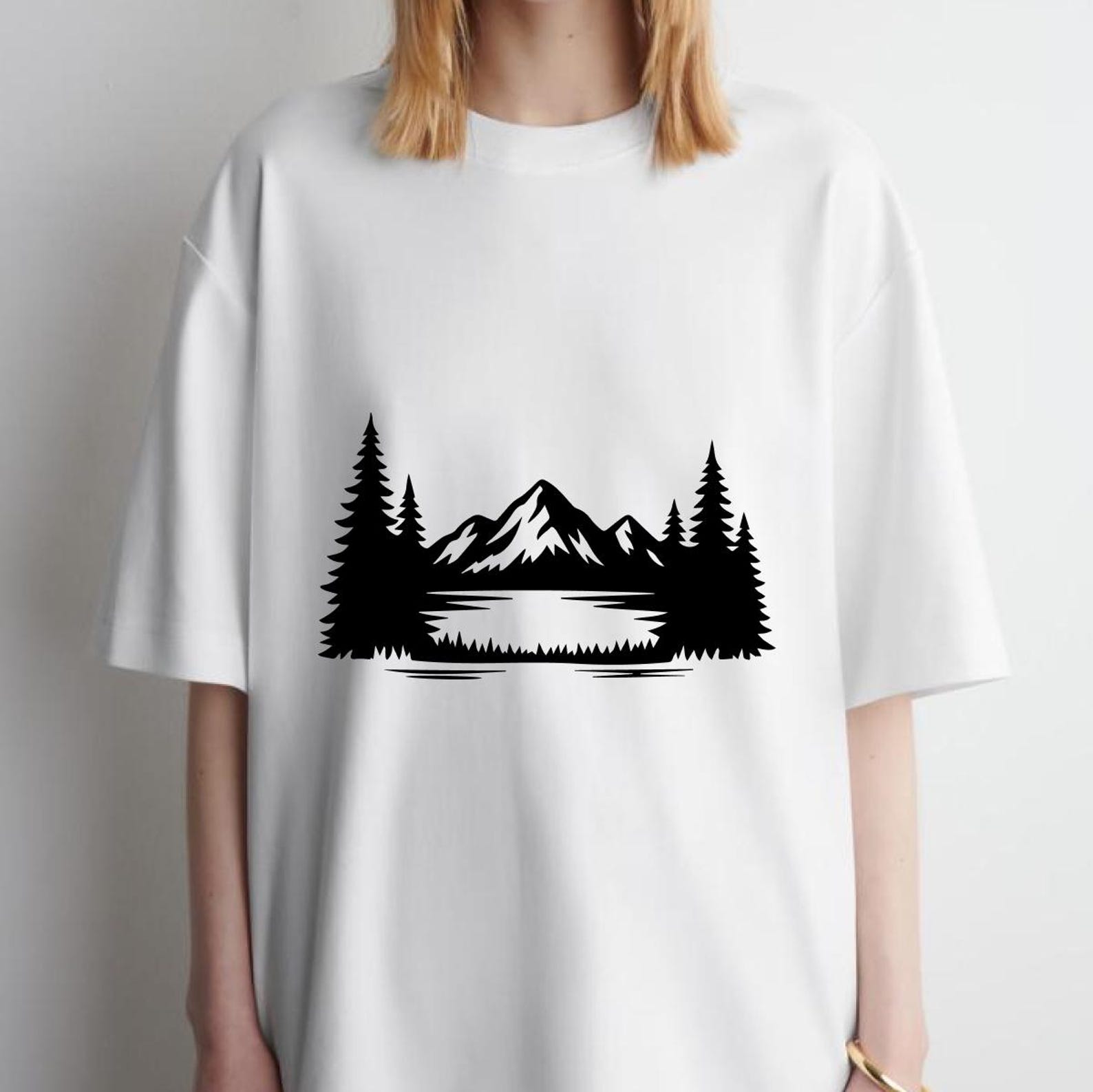 Mountain Forest Laser Cut File | Nature Scene SVG DXF (digital Download ...