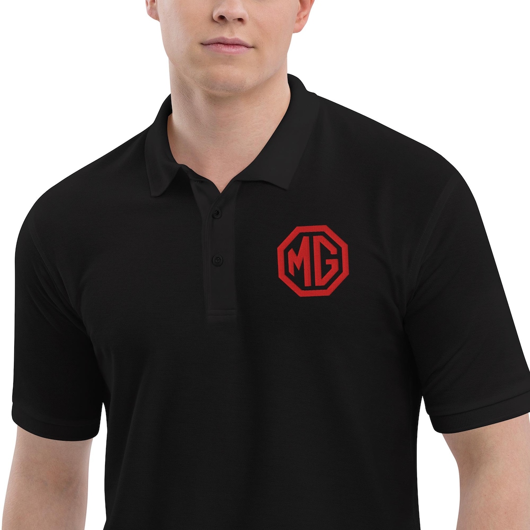 3 Colors! Polo Shirt - Red Embroidered MG Logo - Etsy