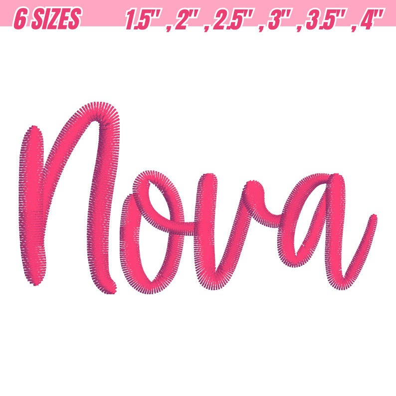 Cursive Embroidery Font, Handwritten Script, BX Format (digital ...