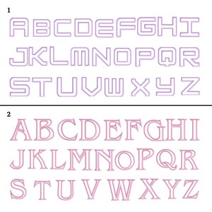 Applique Embroidery Font, 10 BX Alphabet Designs (instant Download) - Etsy