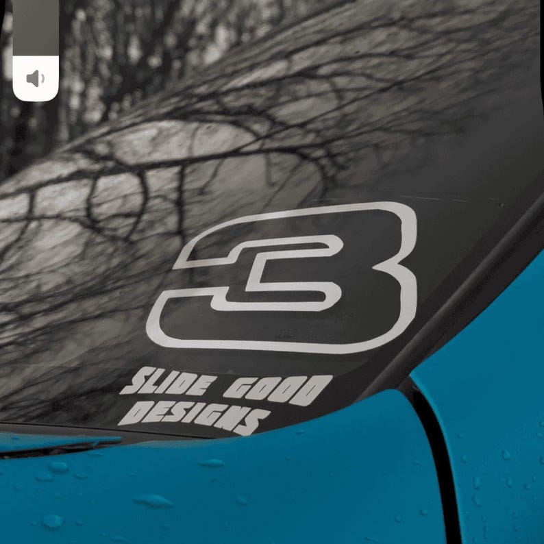 Dale Earnhardt Number 3 Vehicle Decal - Iconic Design for Racing Fans ...
