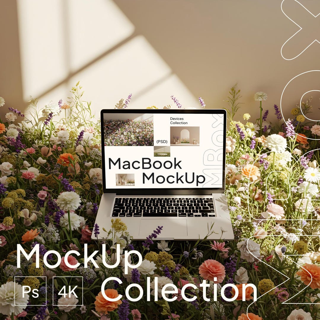 Flora Frame Device Mockups - Etsy