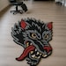 Hand Tufted Wolf Head Rug – Tattoo Style Carpet, Custom Sizes - Etsy