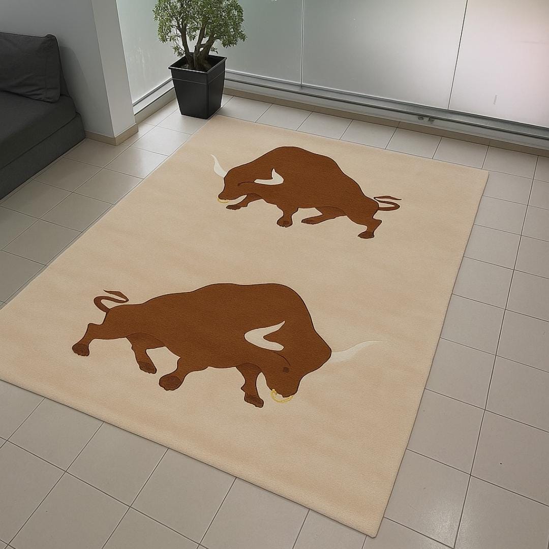 Taurus Bull Rug, Modern Zodiac Decor Hand Tufted Carpet - Etsy