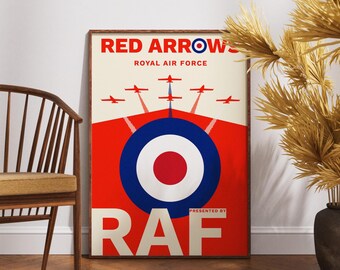 Red Arrows Aerobatic Display Team | Royal Air Force | RAF | Watercolour ...