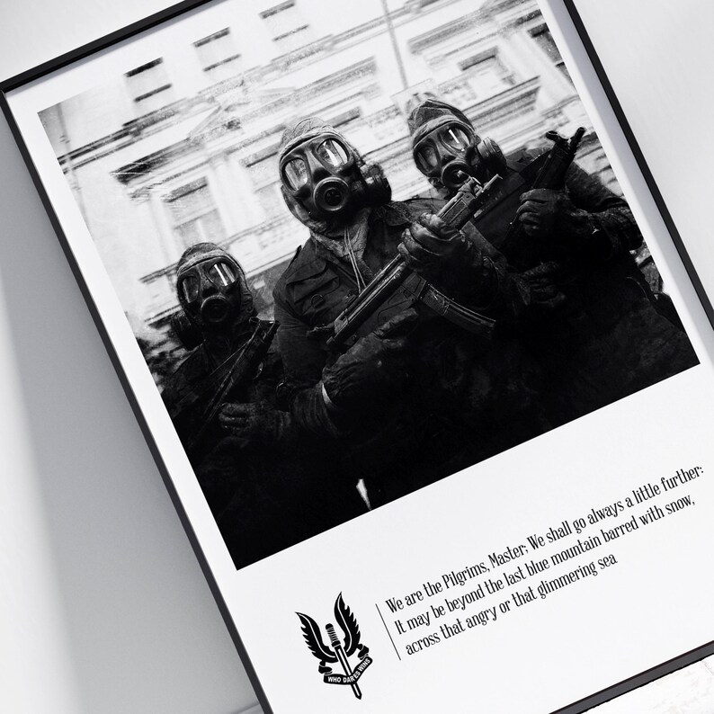 SAS Who Dares Wins Poster: British Army Iranian Embassy Siege Art ...