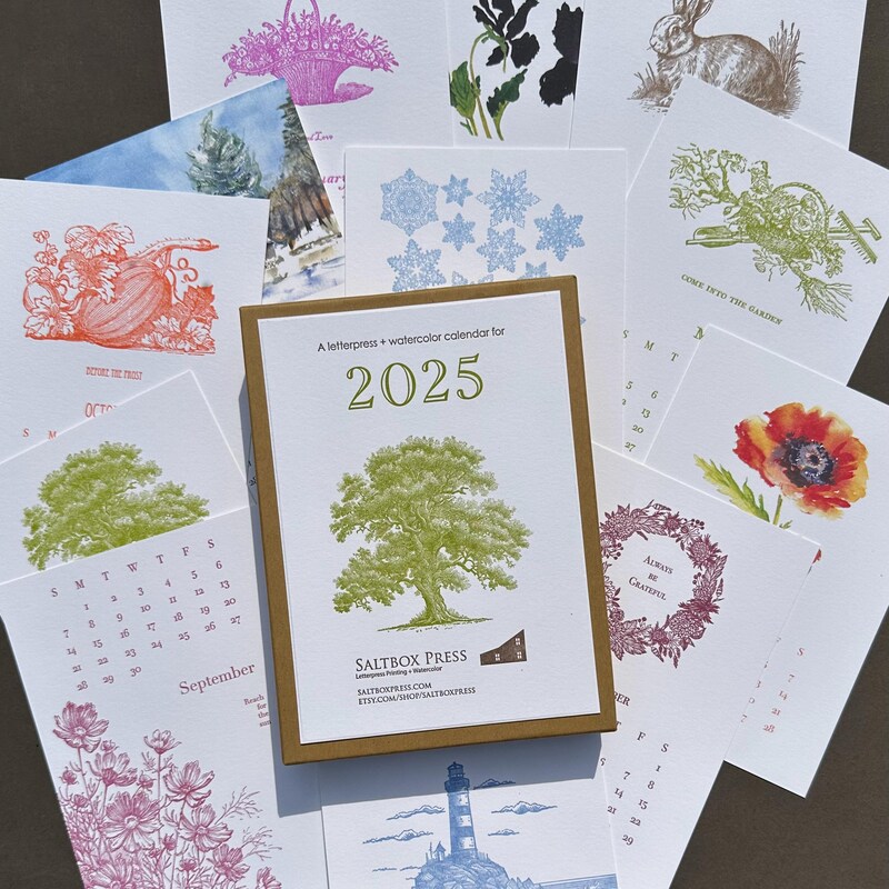 Watercolor Calendar - Etsy