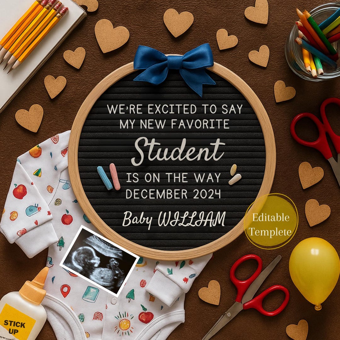 Teacher Pregnancy Announcement | New Student Baby Reveal | Back to ...