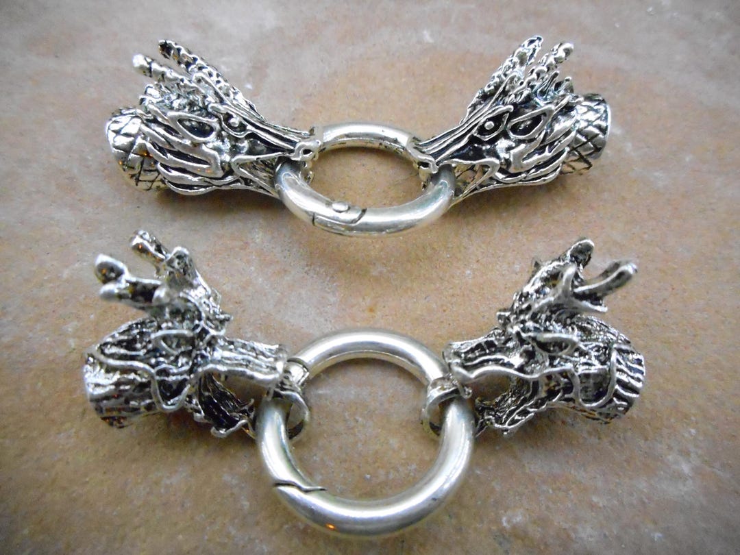 Dragon Head Clasp (2 Designs) Dragon Clasp, Necklace & Bracelet Clasp ...
