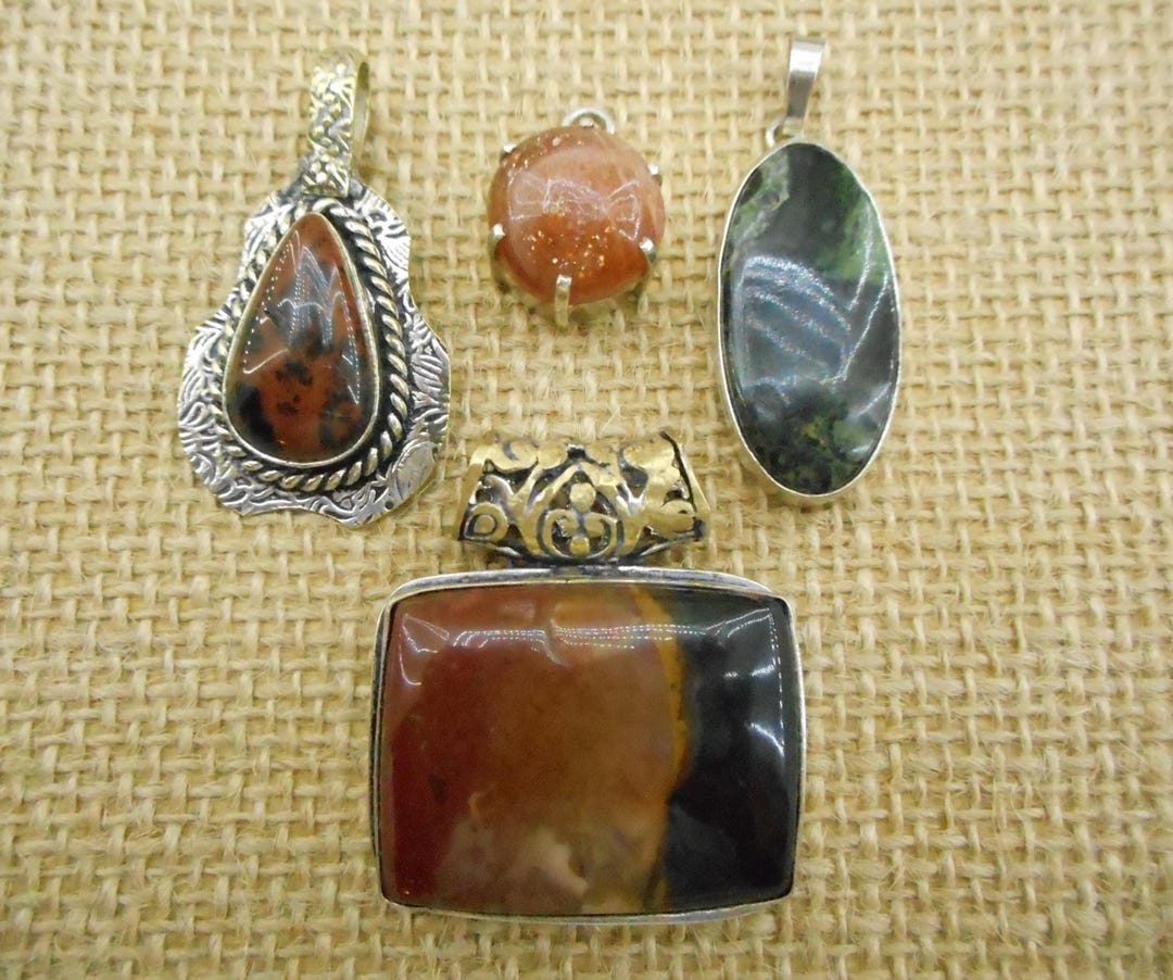 Mahogany Obsidian - Green Serpentine - Banded Botswana Agate - Sunstone ...