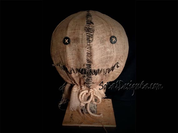 Trick or Treat Sam Halloween Mask Burlap Mask Sam Trick or | Etsy