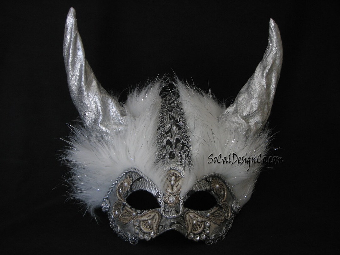 Masquerade Ball Mask, Masquerade Mask, Horns, Fantasy Mask, Renaissance ...