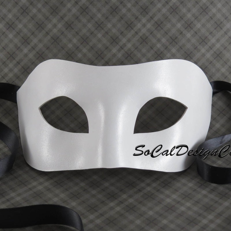 Male White Face Mask - Etsy