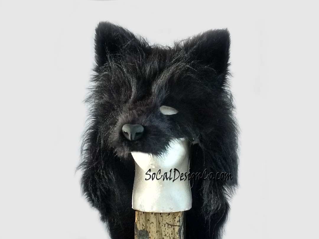 Black Wolf Mask, Realistic Wolf Mask, Custom Wolf Mask, Commissioned ...