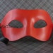 Red Leather, Masquerade Mask, for Men, Leather Mask, Halloween Mask ...