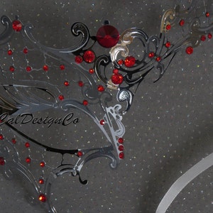 Silver Masquerade Mask, Metal Mask, Phantom of the Opera Mask ...